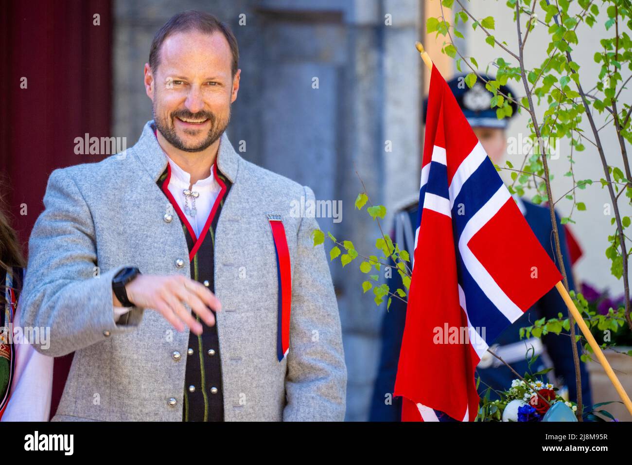 Crown Prince Haakon during the celebrations of the National Day at the ...