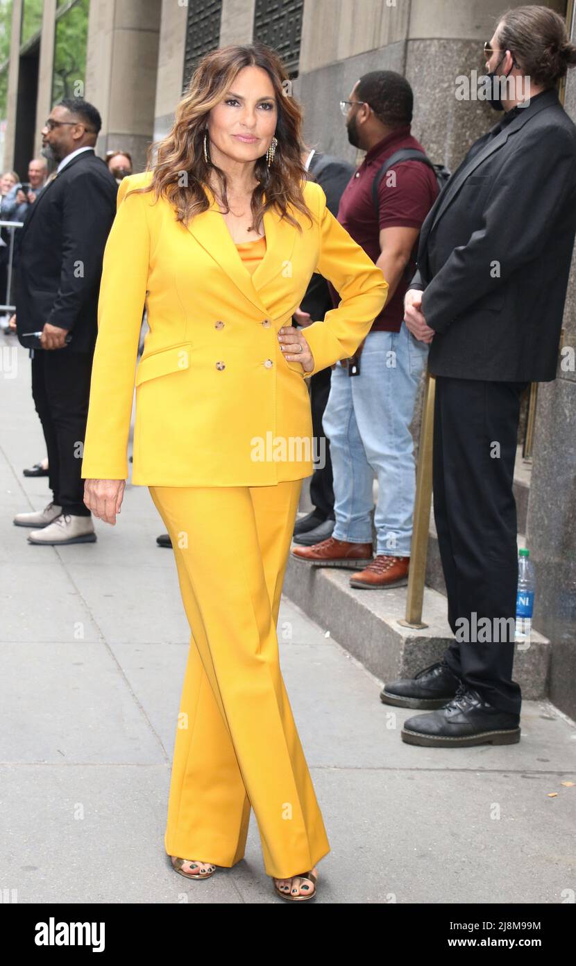 New York, US, May 16 2022.Mariska Hargitay attend NBC Upfrtont at Radio ...