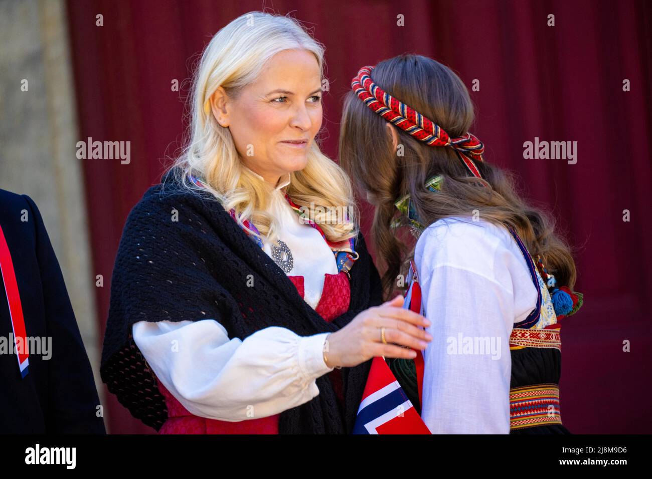 Crown Princess Mette-Marit during the celebrations of the National Day ...
