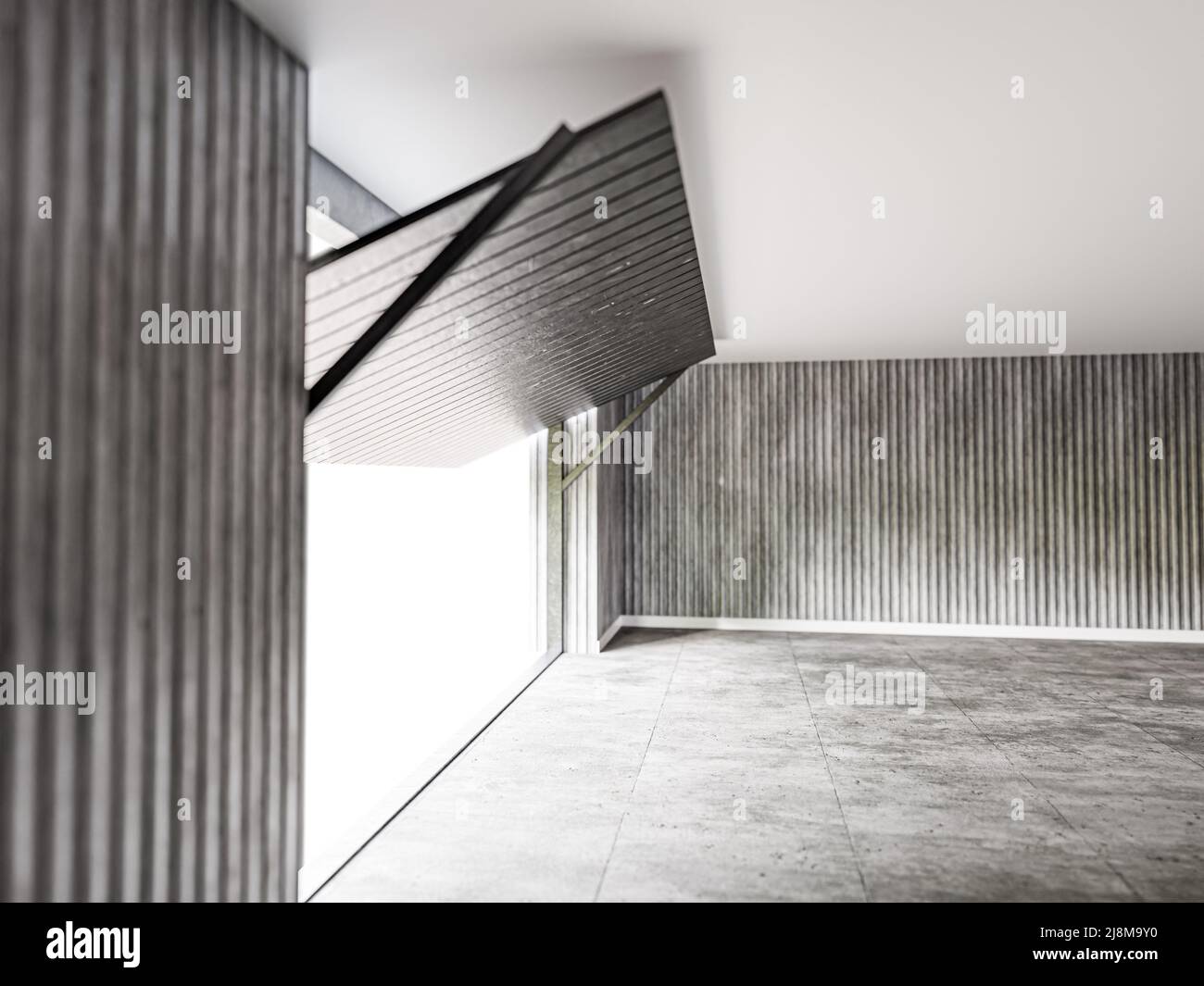 empty self storage on white background 3d illustration Stock Photo - Alamy