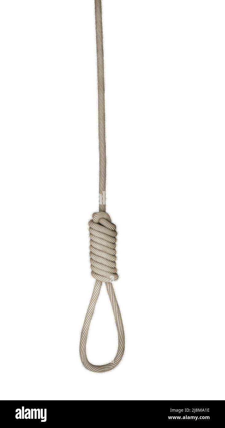 Rope execution illustration Cut Out Stock Images & Pictures - Alamy