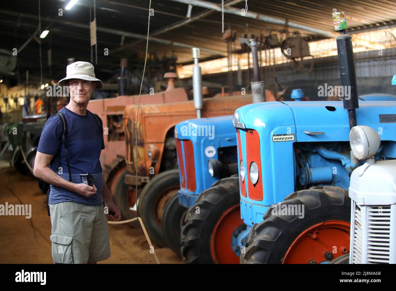Netanya, Israel. 16th May, 2022. A man visits Tractors Museum ahead of ...