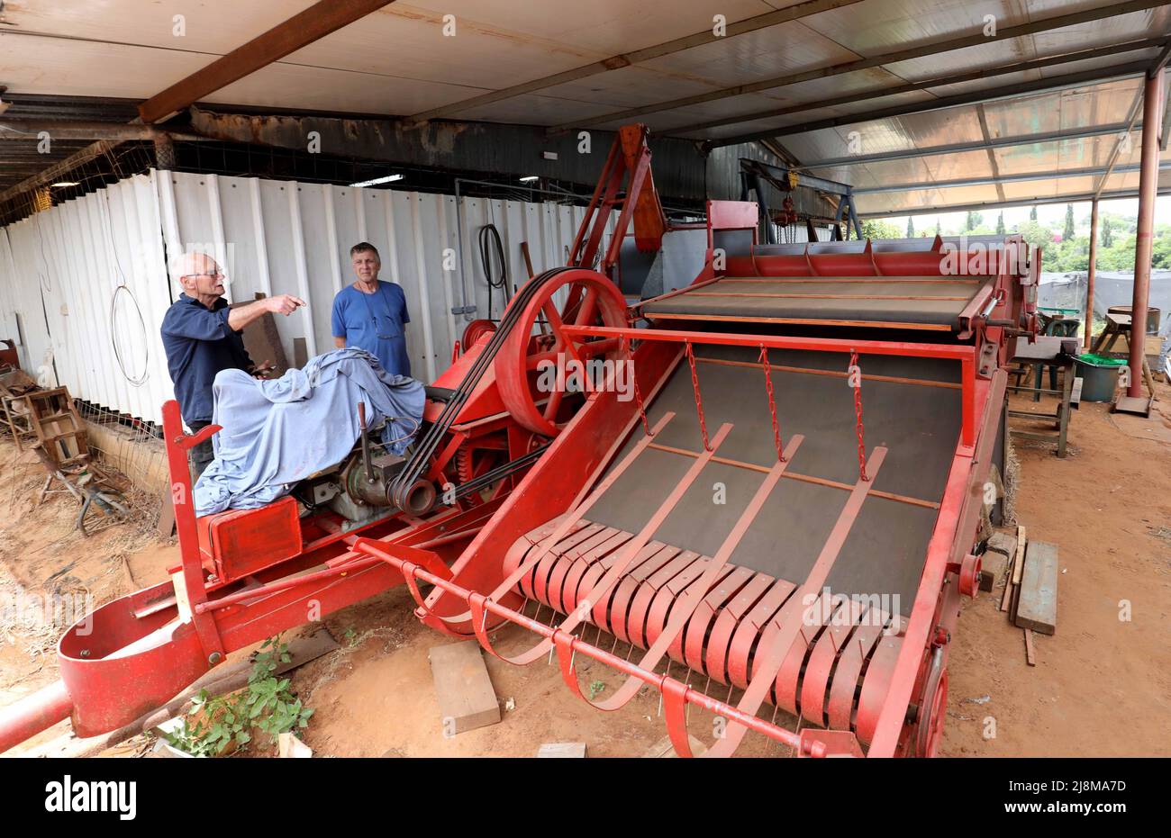 Netanya, Israel. 16th May, 2022. A man visits Tractors Museum ahead of ...