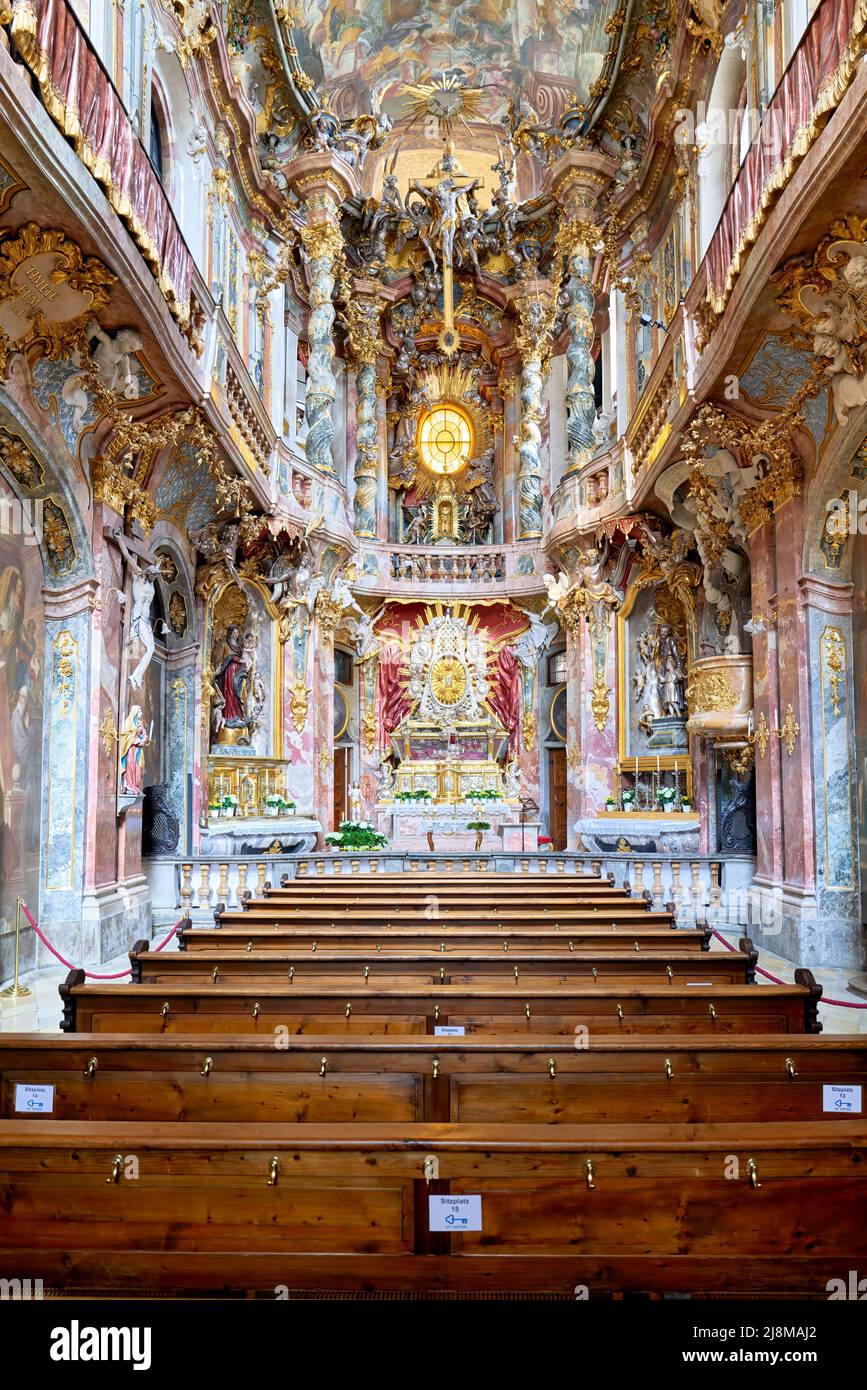 Munich asamkirche hi-res stock photography and images - Alamy