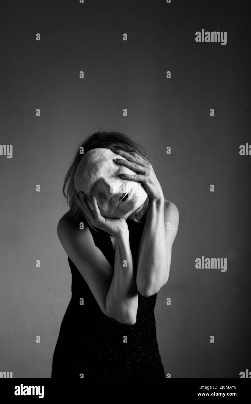 Creative photo session on insanity. (CTK Photo/Grzegorz Klatka Stock ...