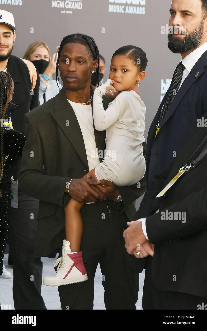 Las Vegas, Nevada, May 15, 2022, Travis Scott and Daughter Stormi Scott ...