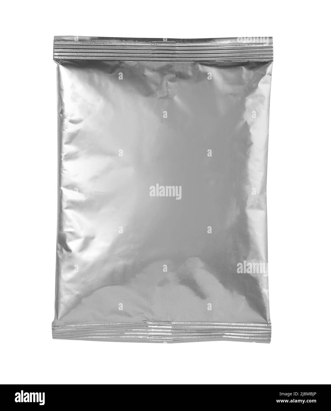 Empty foil for snacks for food Packaging for coffee, salt, sugar ...