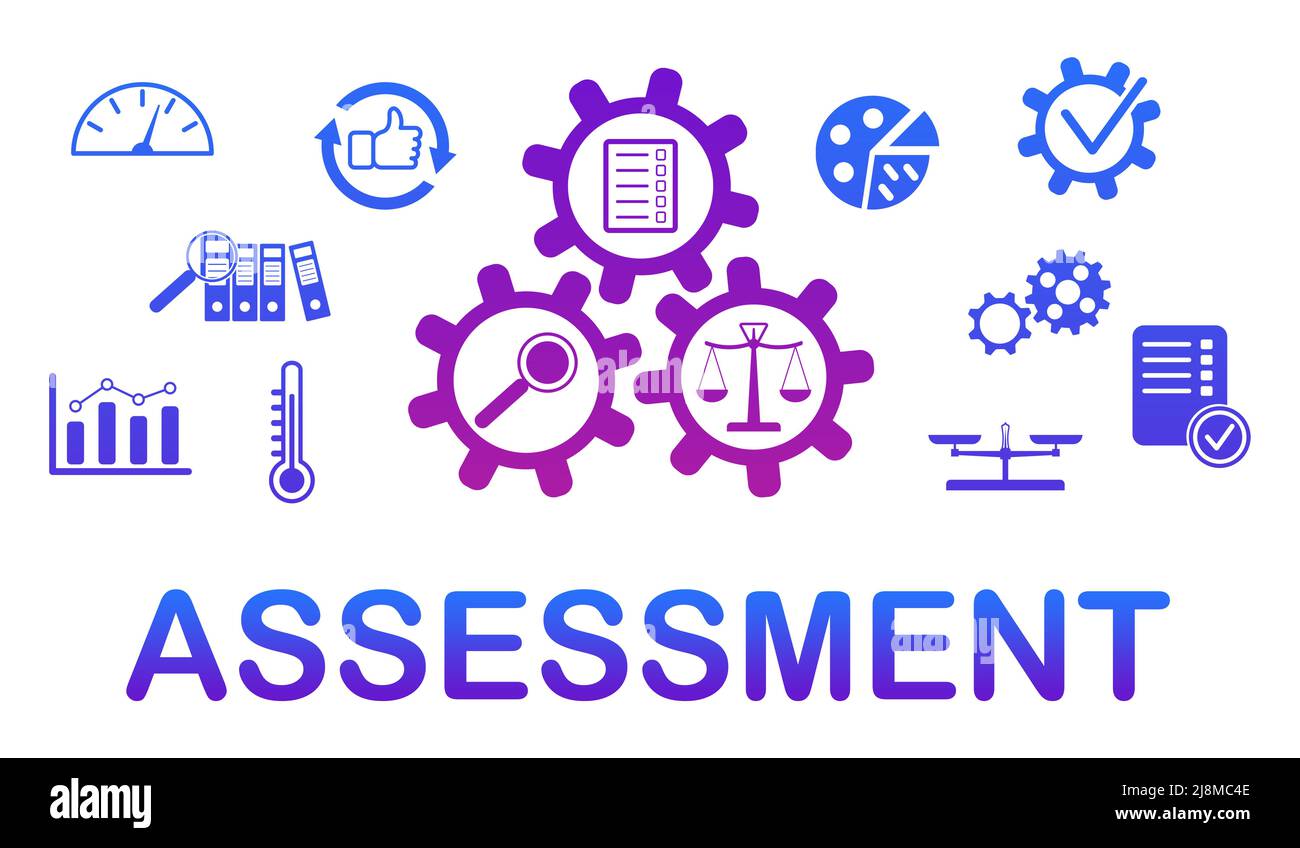 Illustration of an assessment concept Stock Photo - Alamy