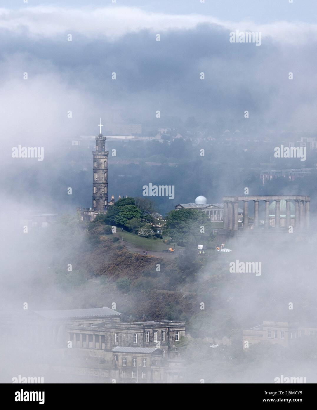 Edinburgh, Scotland, UK. 17th May 2022. Haar or sea fret moving over ...