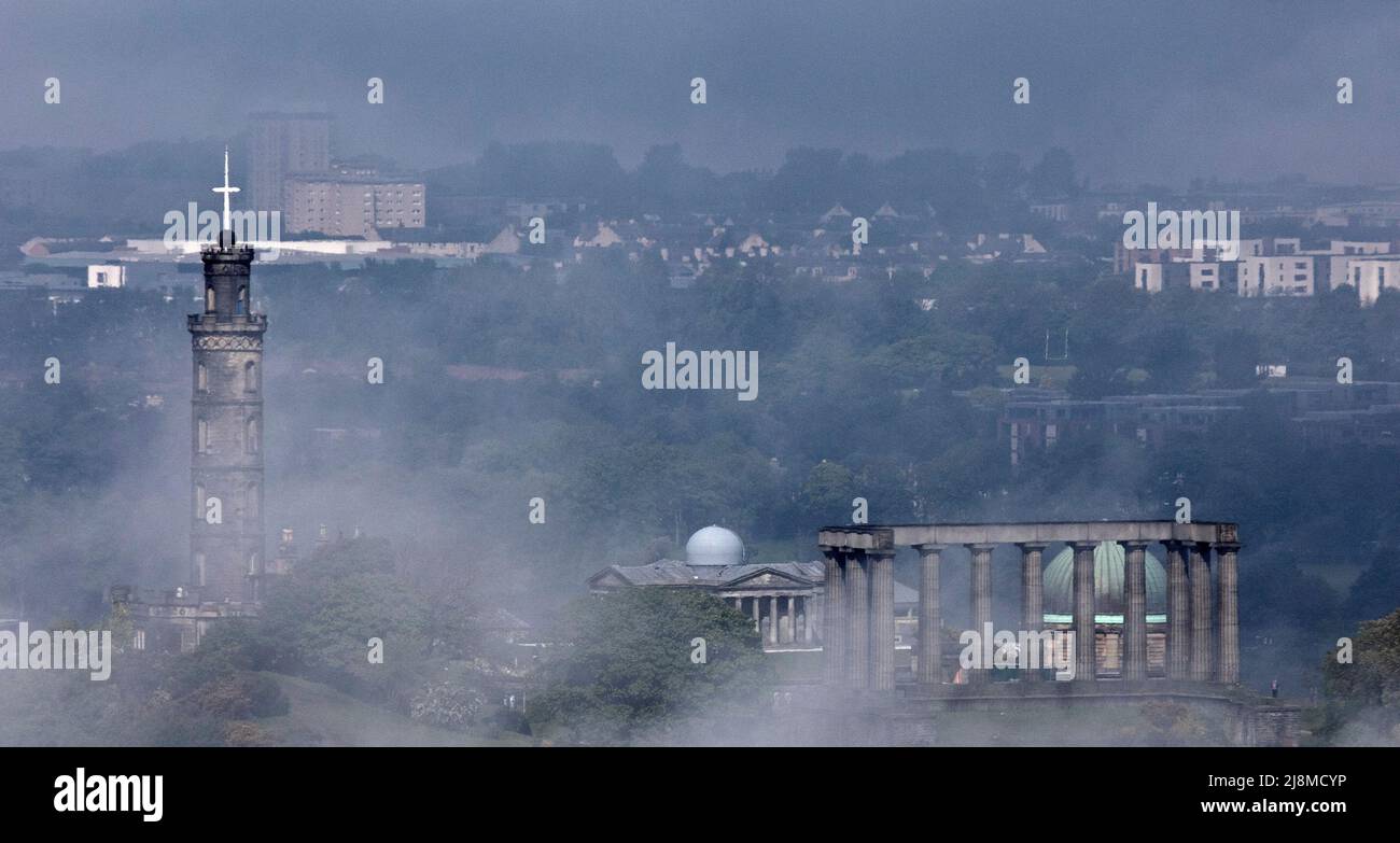 Edinburgh, Scotland, UK. 17th May 2022. Haar or sea fret moving over ...