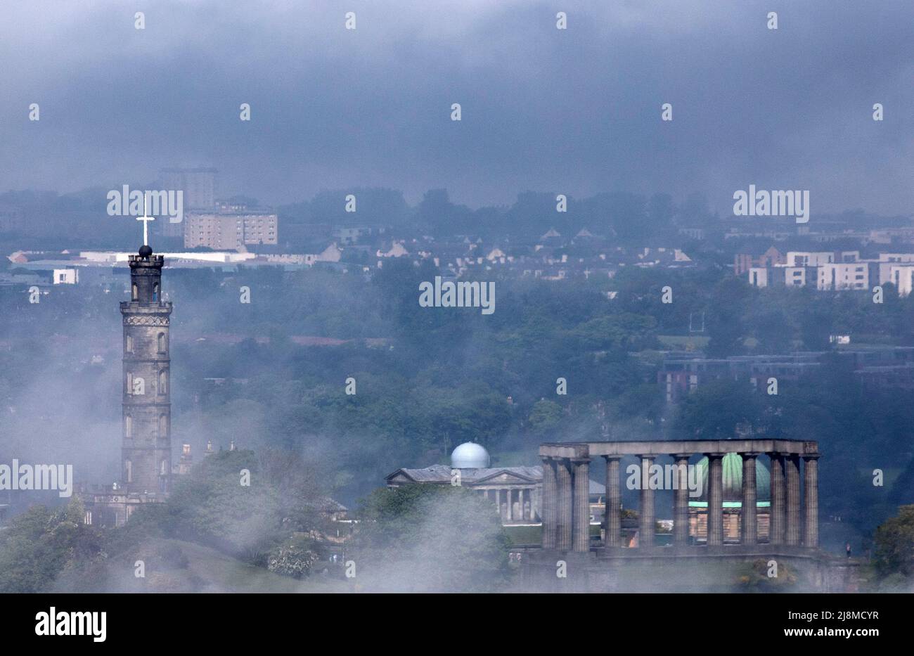 Edinburgh, Scotland, UK. 17th May 2022. Haar or sea fret moving over ...