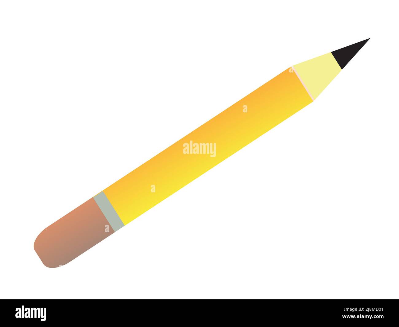 Pencil icon object flat vectors for school. Back to school Stock Photo ...