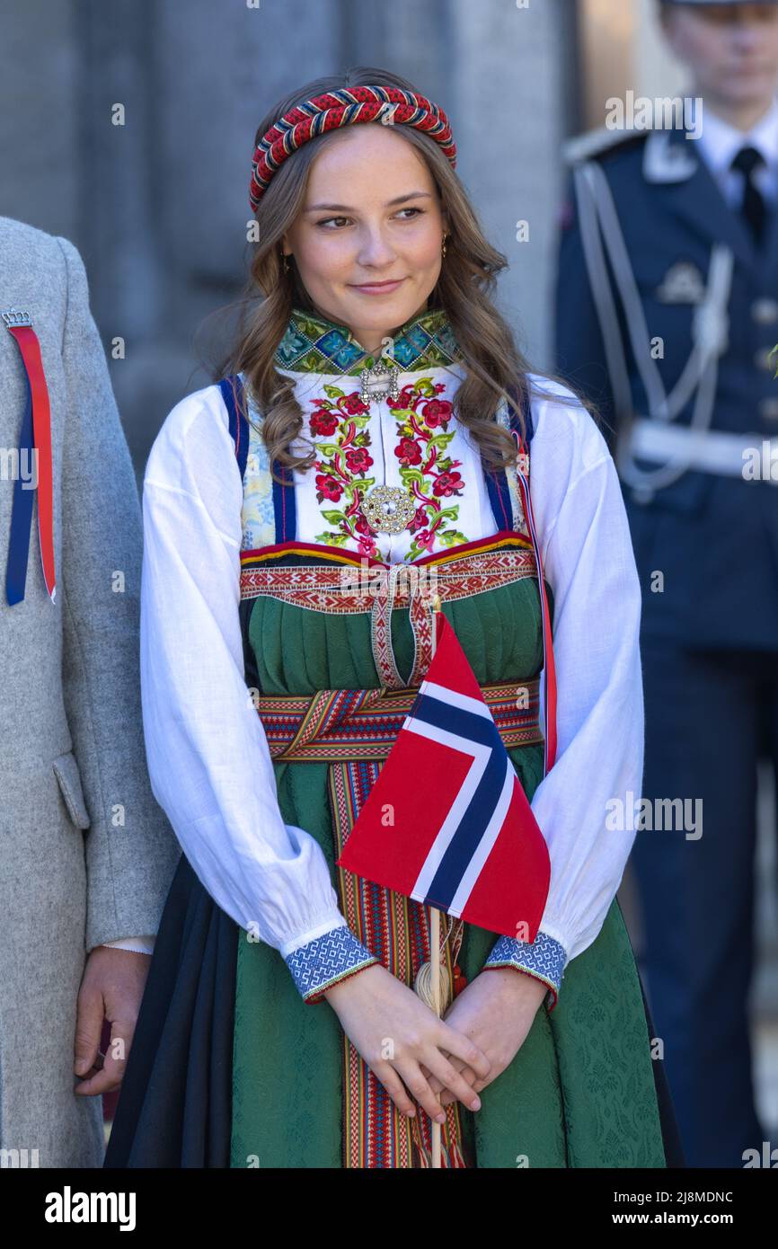 Oslo, Norway 17 May 2022, Princess Ingrid Alexandre of Norway outside ...