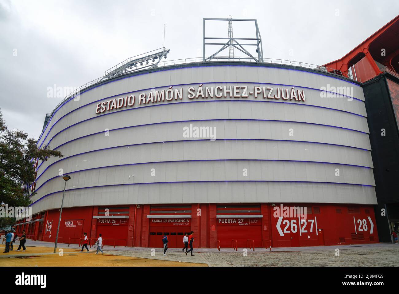 Ramon Sanchez Pizjuan stadium outside view during the UEFA Champions ...