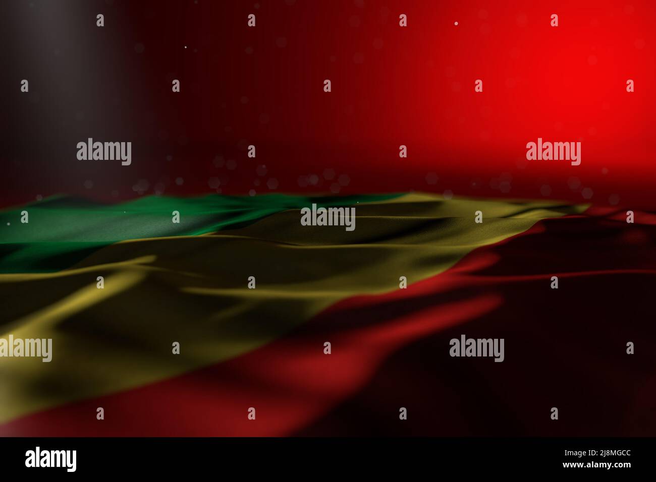 nice national holiday flag 3d illustration - dark picture of Congo flag ...