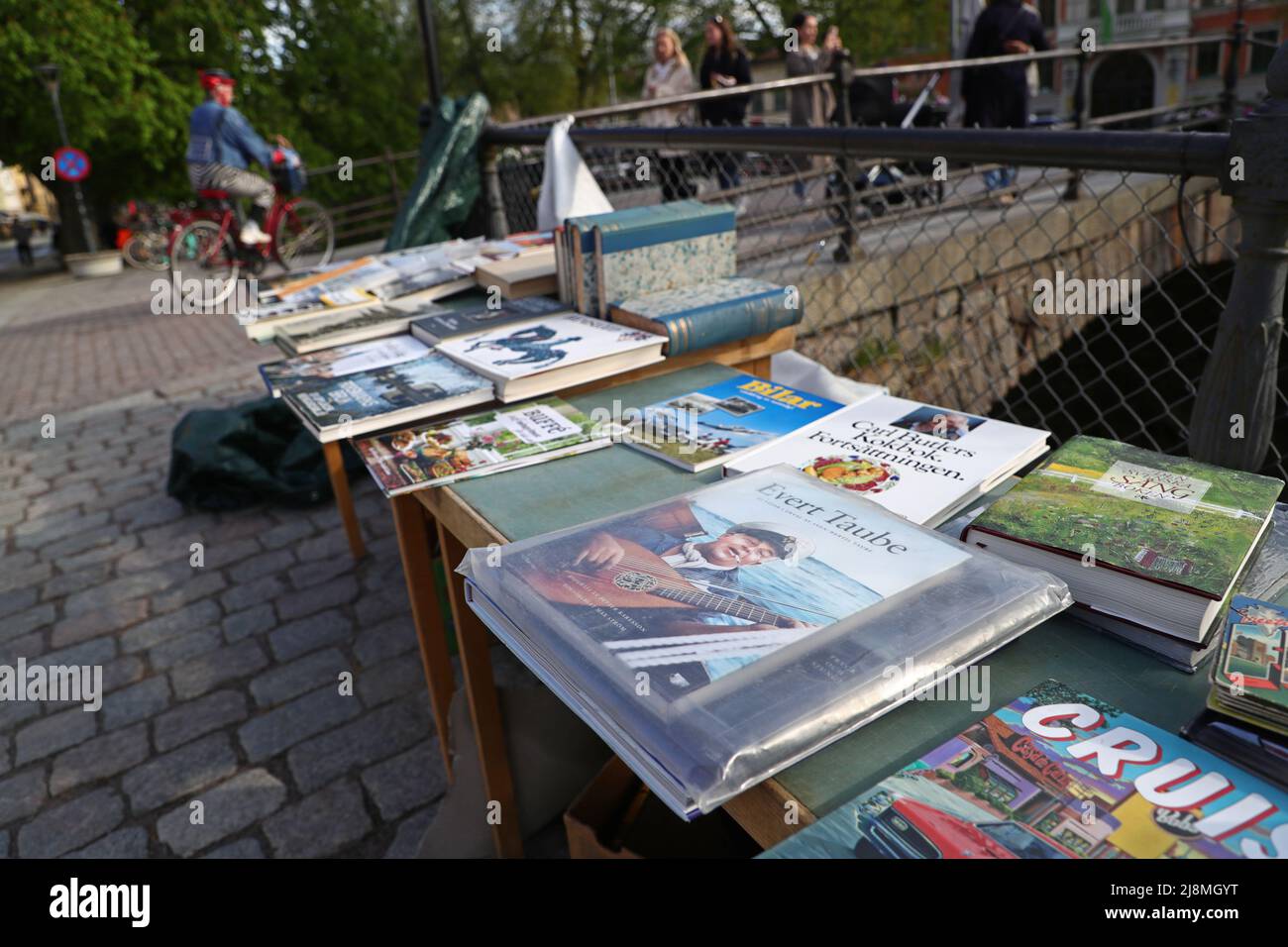 Daily life in Uppsala, Sweden, during Saturday. Here a second-hand ...