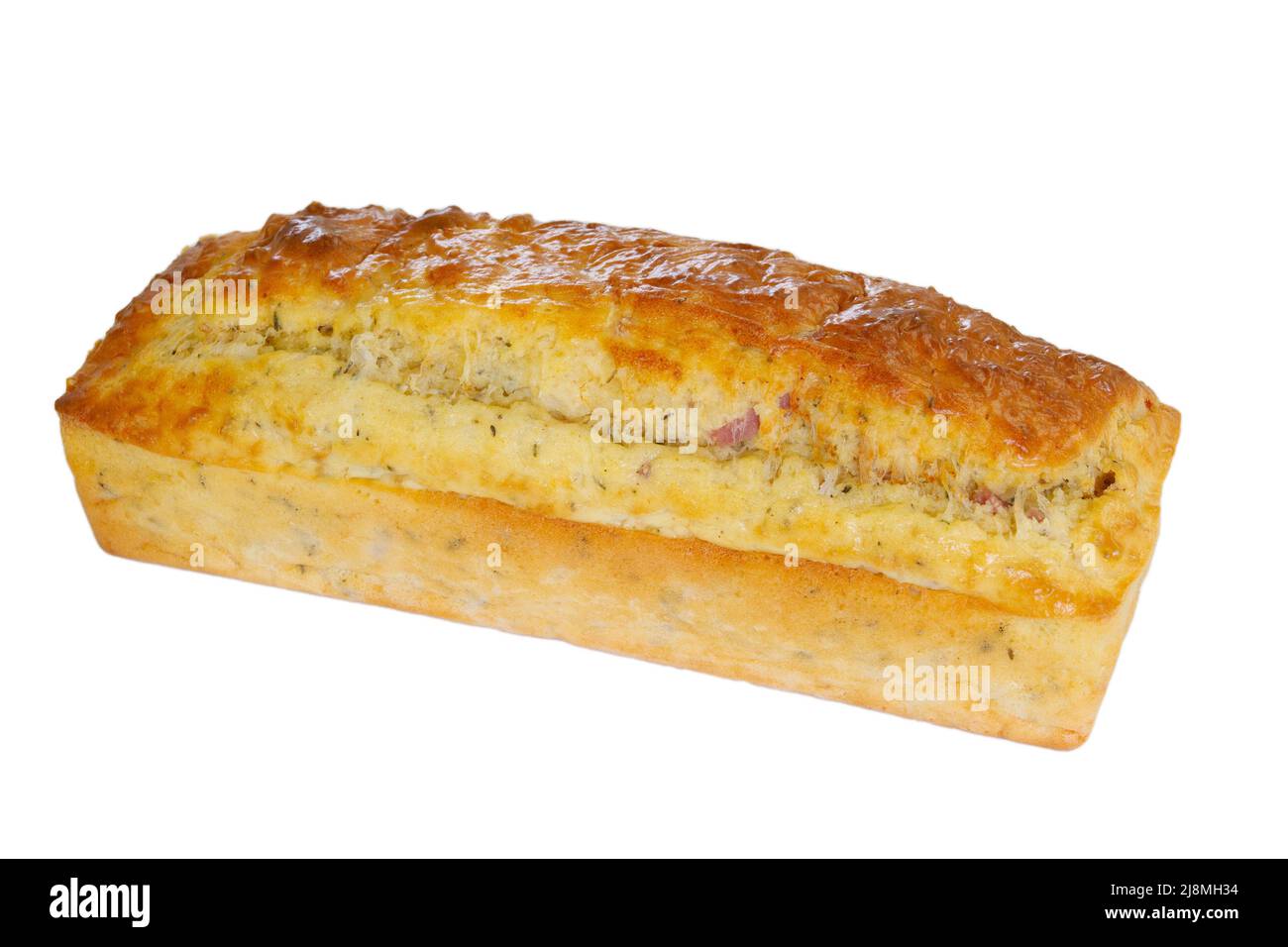 ham cake on white background Stock Photo - Alamy