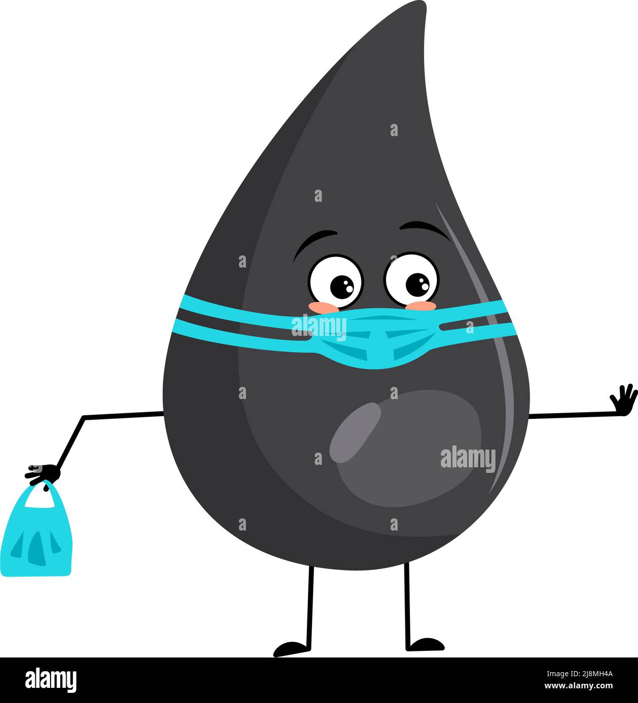 Oil drop in water Cut Out Stock Images & Pictures - Alamy