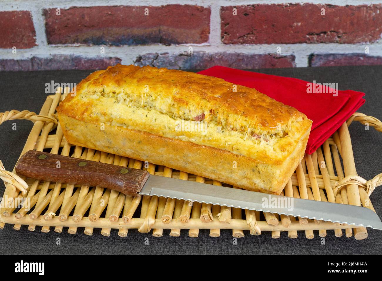 ham cake on a board Stock Photo - Alamy