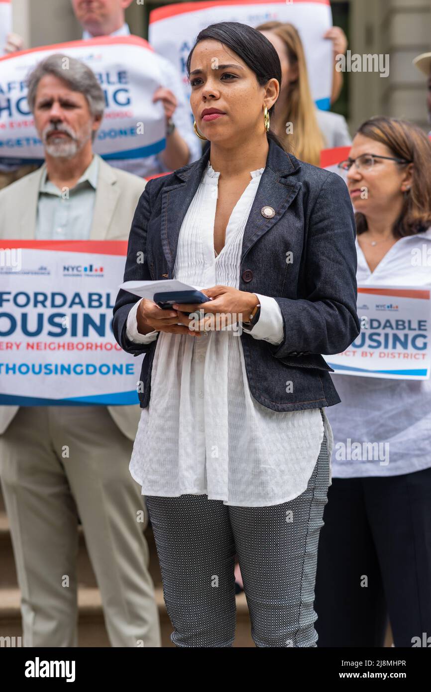 New York City, NY May 16/05/2022, New York City Council Member Pierina Sanchez and Chair of ...