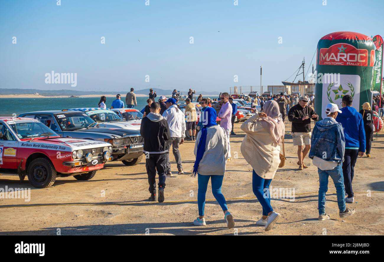 People guests at Maroc Historic rally 2020 showcase event that took ...