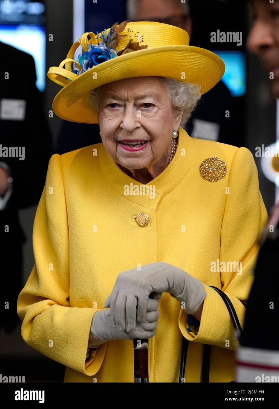 Queen Elizabeth II at Paddington station in London, to mark the ...