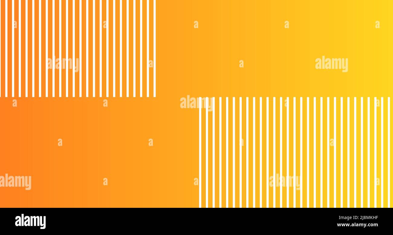 Orange and yellow ombre gradient sunset colors background with stripes ...