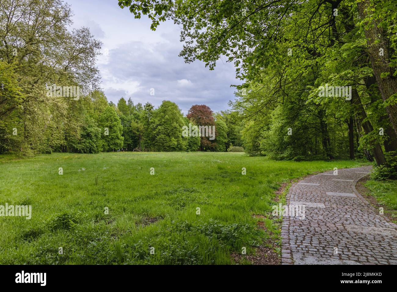 Park in Pszczyna town in Silesia region of Poland Stock Photo - Alamy