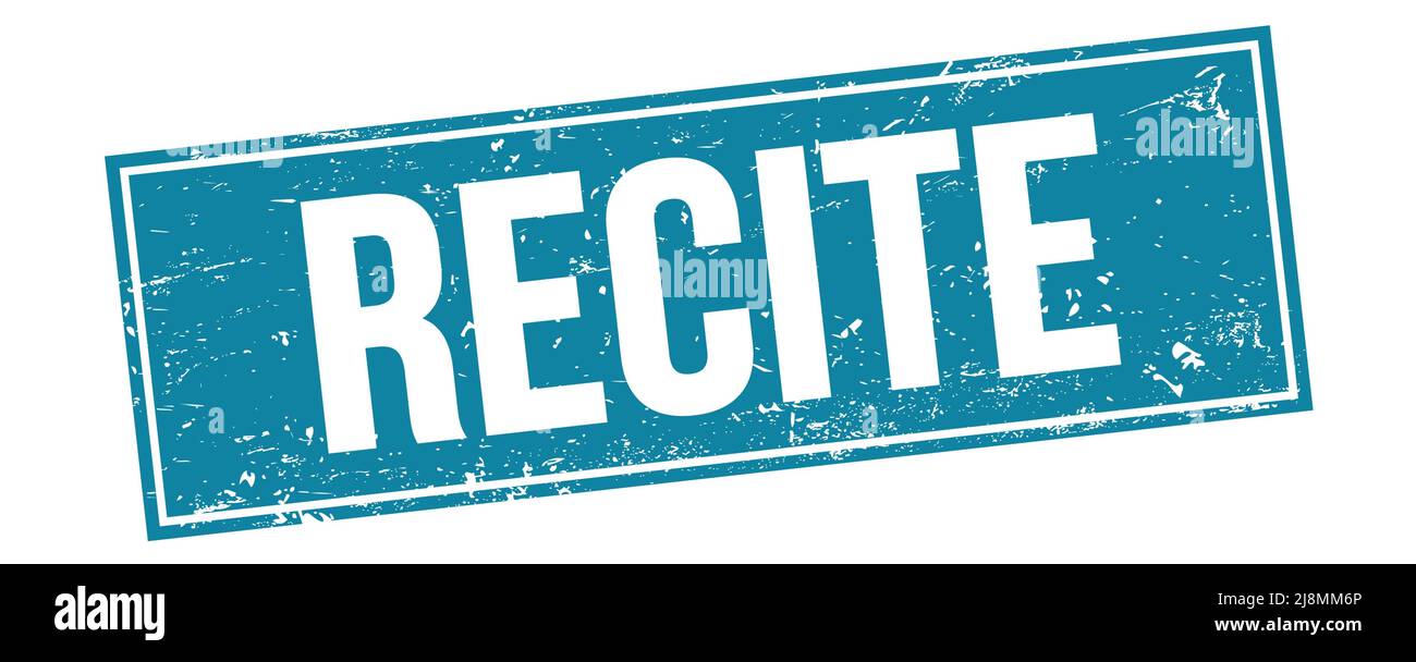 Recite stamp Cut Out Stock Images & Pictures - Alamy