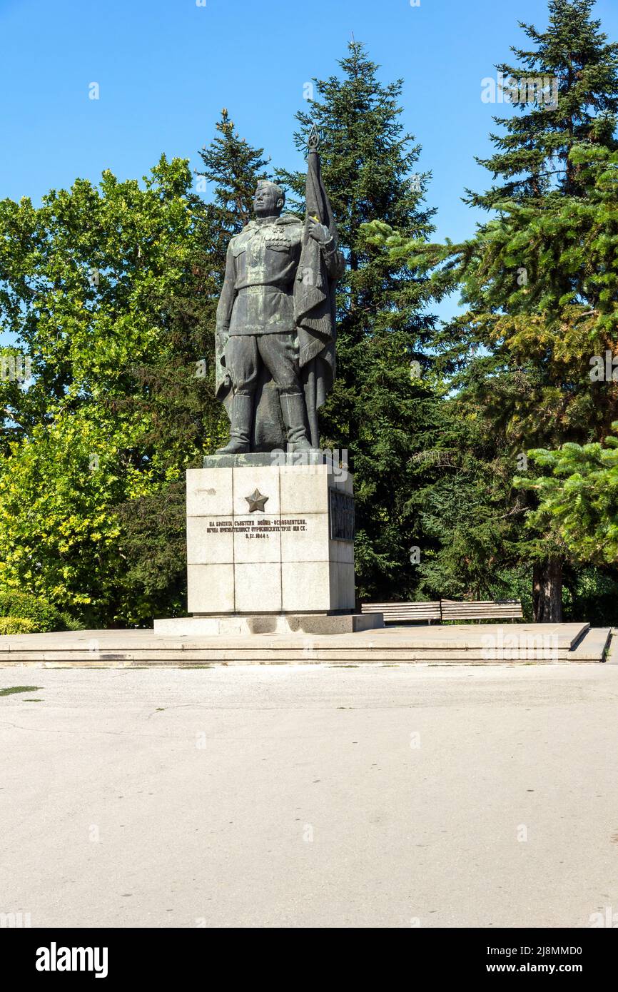 RUSE, BULGARIA - AUGUSR 15, 2021: Monument of the Soviet Army known as ...