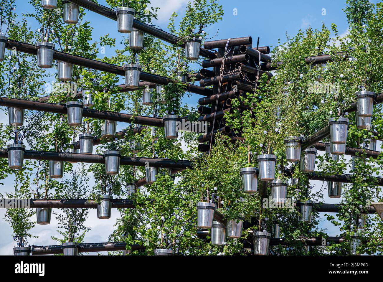 London UK, 17 May 2022. A celebratory ‘Tree of Trees’ installation ...