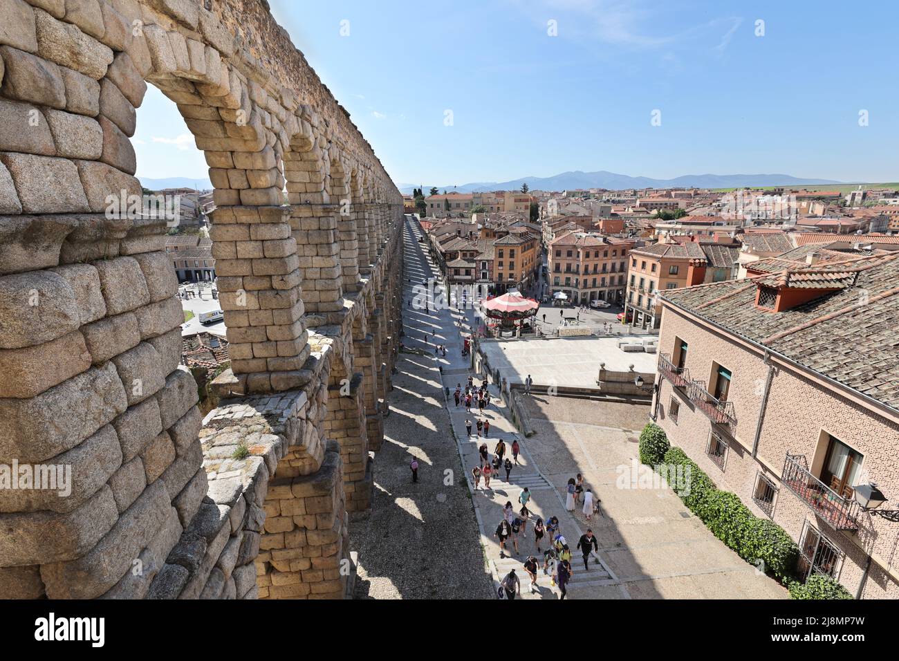 Roman Aqueduct at Segovia, Castile and León, Spain Stock Photo - Alamy