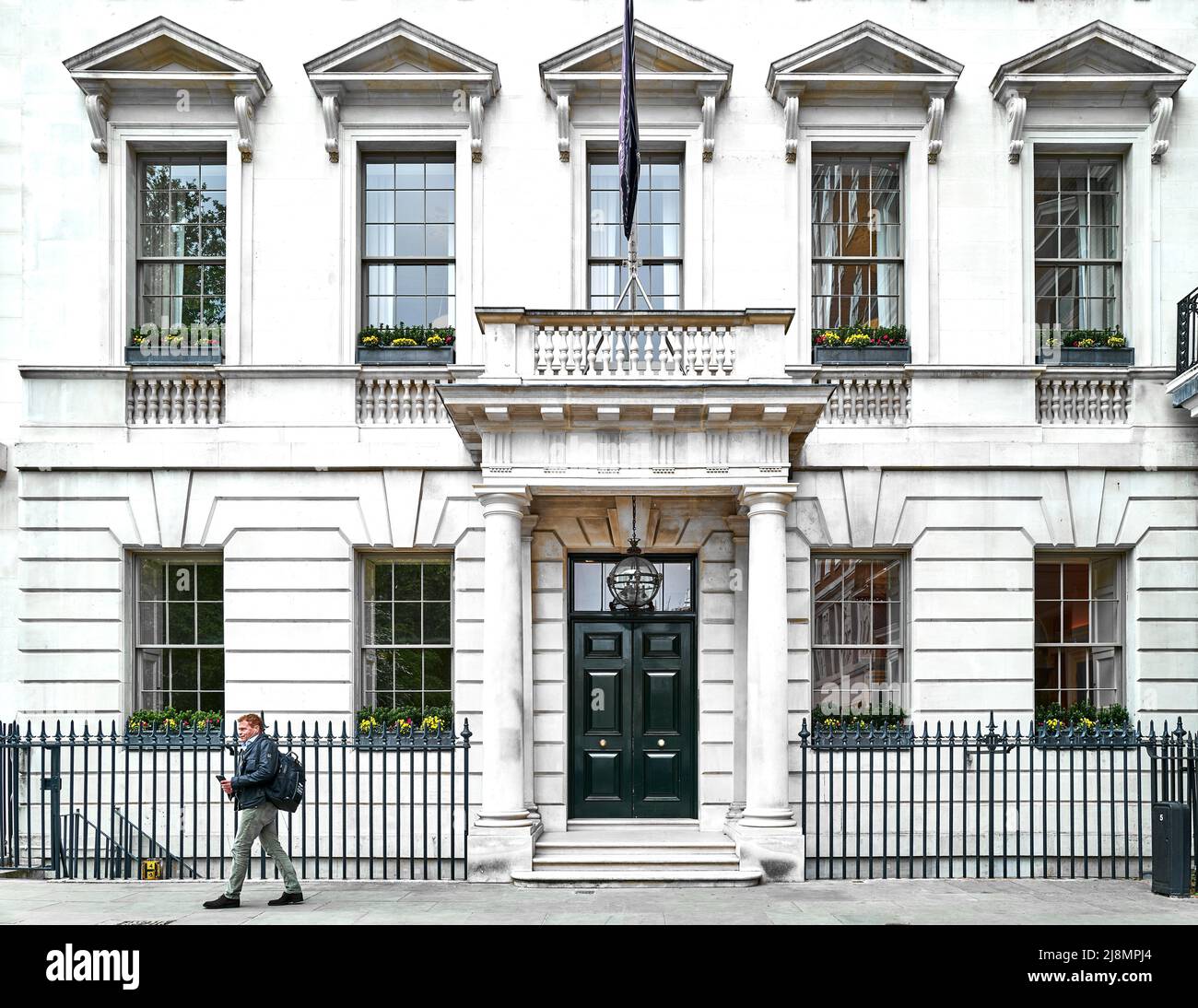 The former Libyan embassy building in St James's Square, London ...