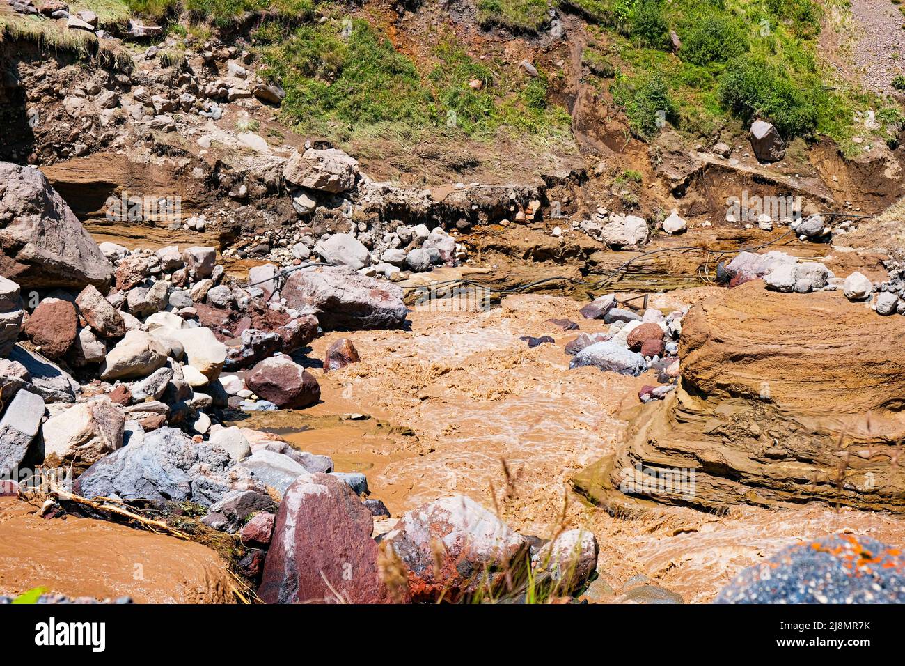 Mud and stone flow hi-res stock photography and images - Alamy