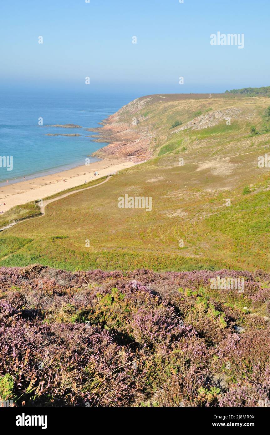 Cap d'Erquy the Lourtuais beach Stock Photo - Alamy