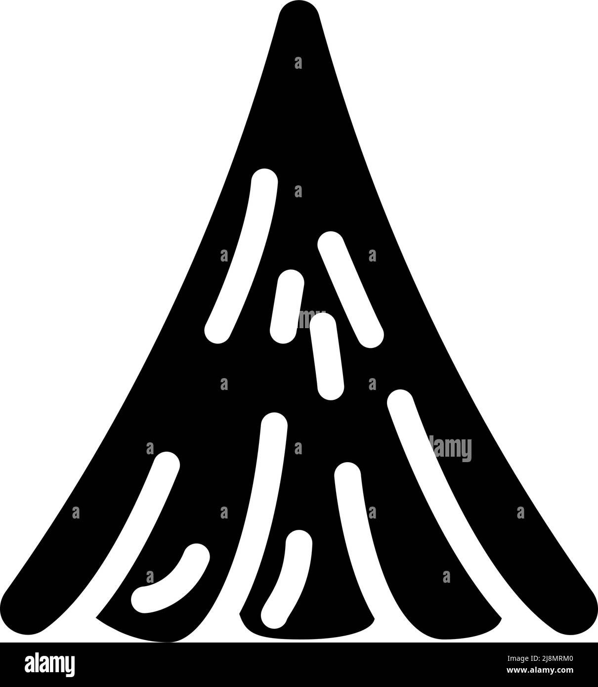 modak ingredient glyph icon vector illustration Stock Vector Image ...