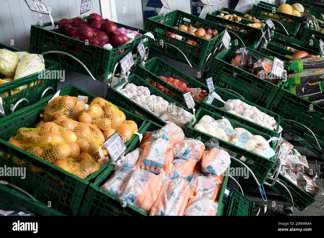 Kastrup/Copenhagen/Denmark/17 May 2022/ Hihg food prices in danish ...