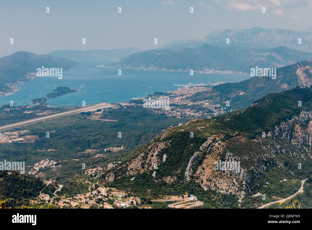 Beautiful nature mountains landscape. Kotor bay, Montenegro. Views of ...