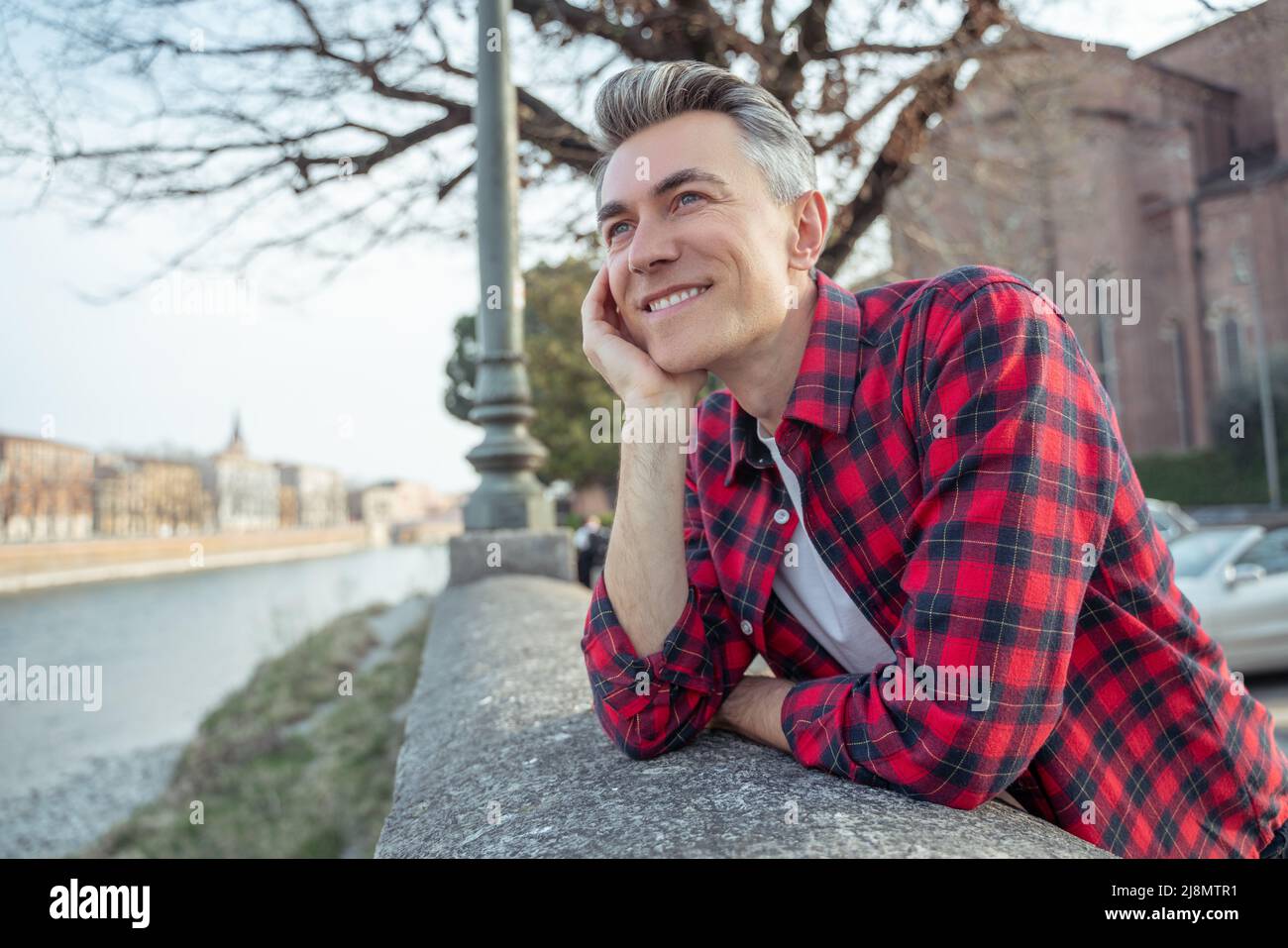 Man standing on embankment hi-res stock photography and images - Alamy
