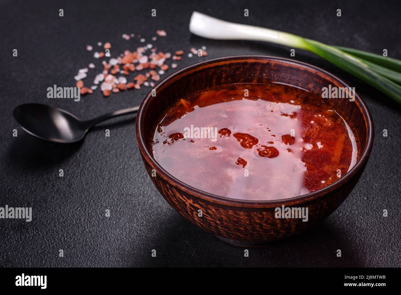 Borscht - traditional Ukraine soup made of beetroot, tomato, cabbage ...