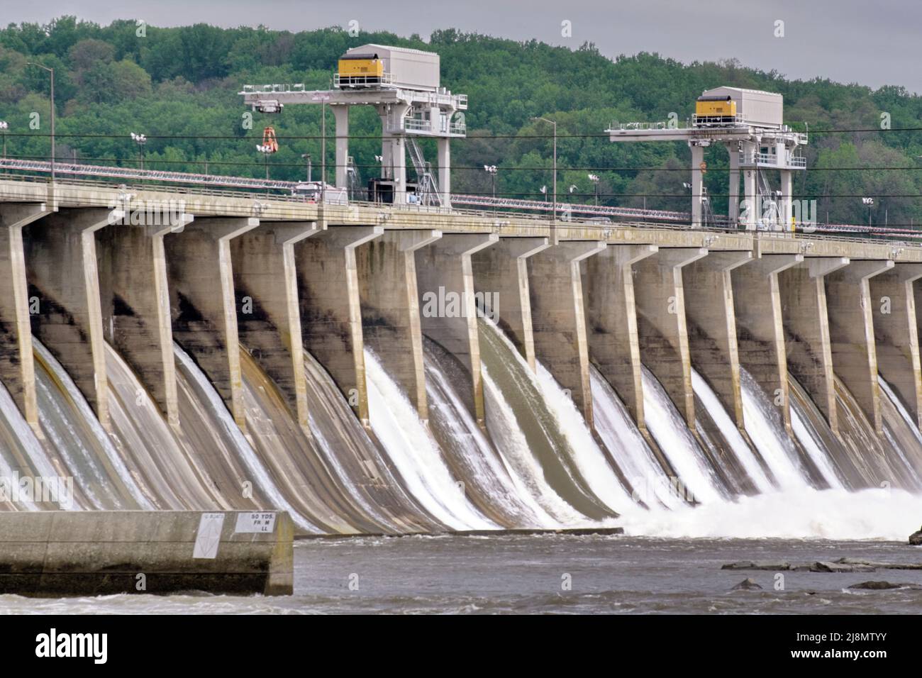 The Conowingo Dam is a large hydroelectric dam in the lower Susquehanna River near the town of ...