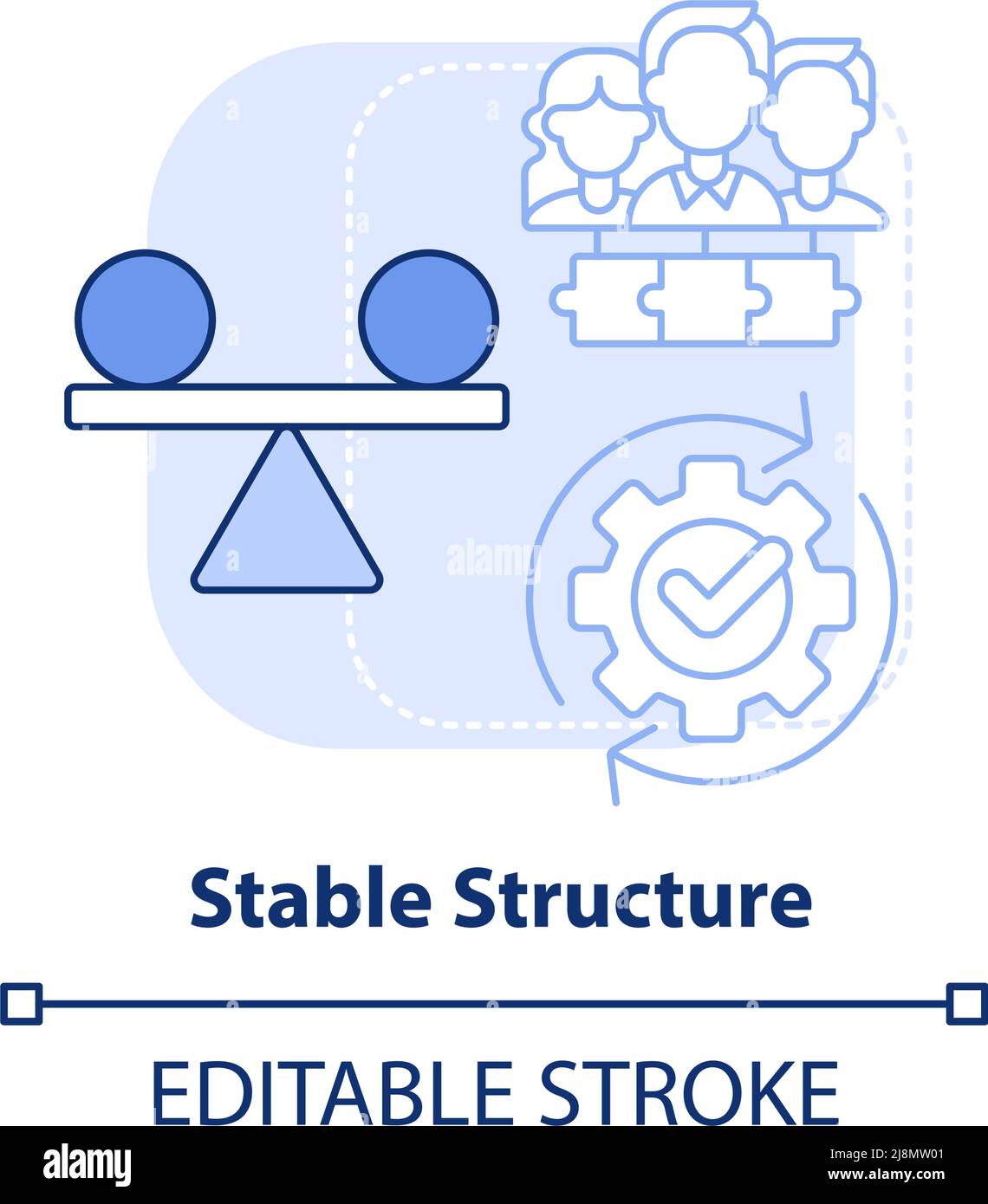 Stable structure light blue concept icon Stock Vector Image & Art - Alamy
