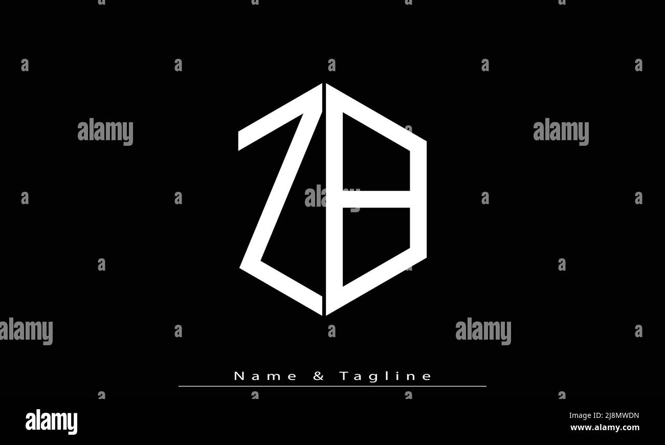 Letter zb logo hi-res stock photography and images - Alamy