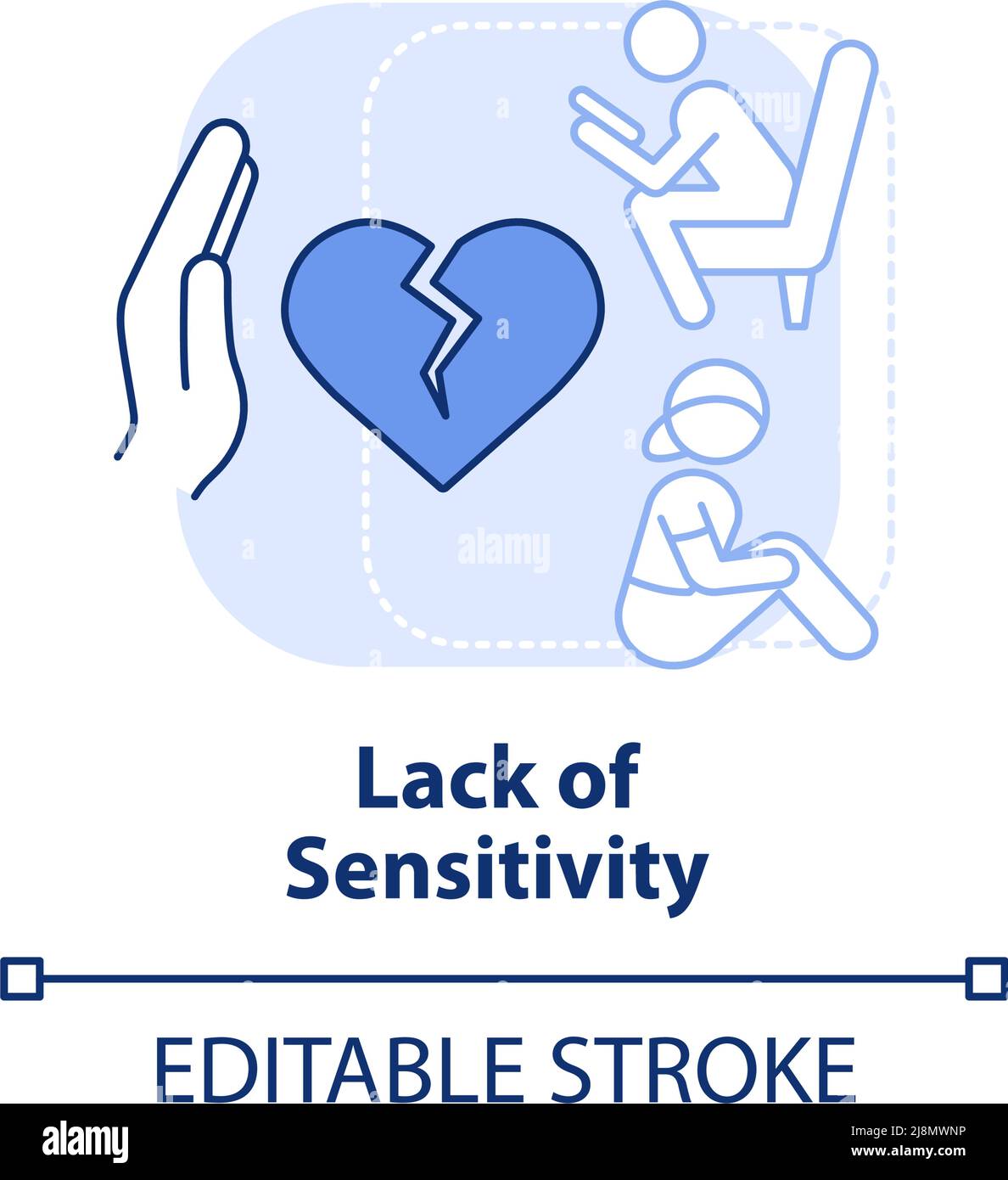 Lack of empathy Stock Vector Images - Alamy