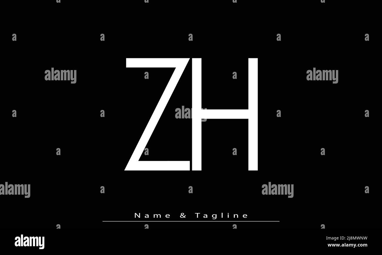 Letter zh logo hi-res stock photography and images - Alamy