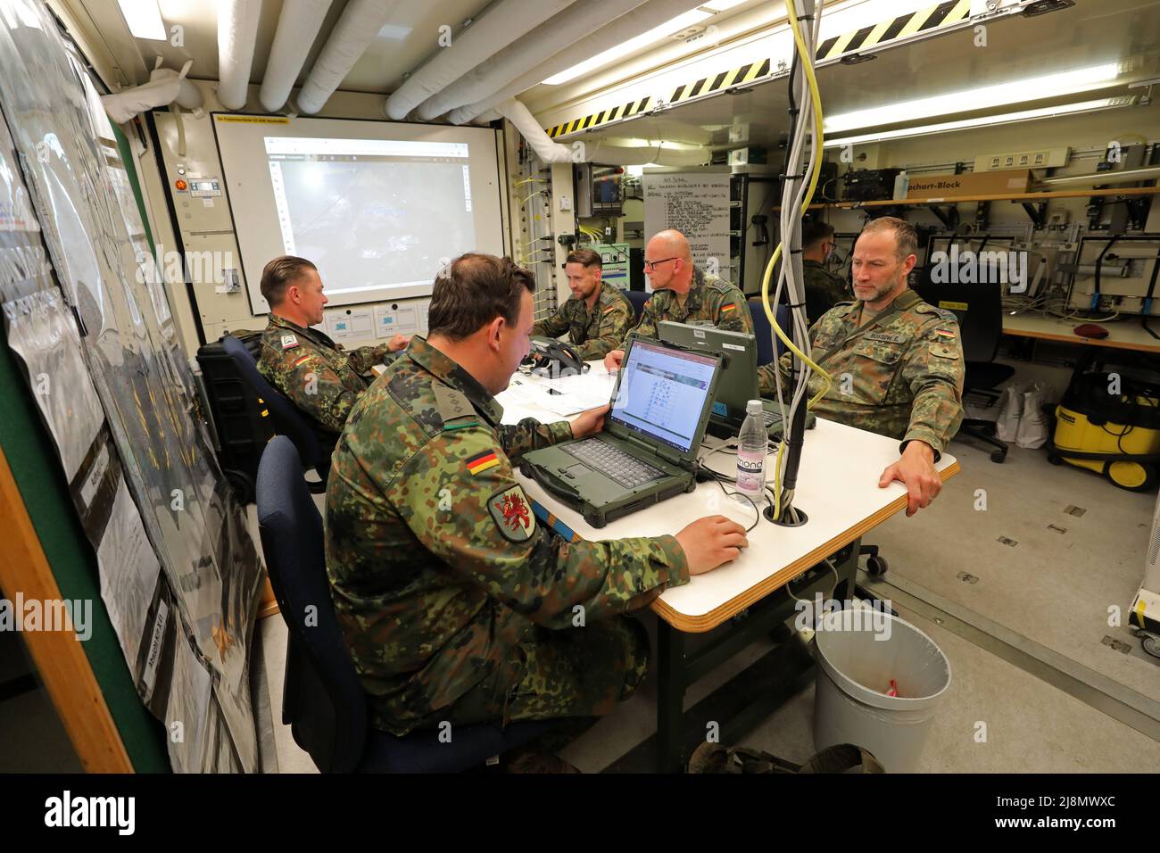 Torgelow, Germany. 17th May, 2022. The core of the mobile brigade ...