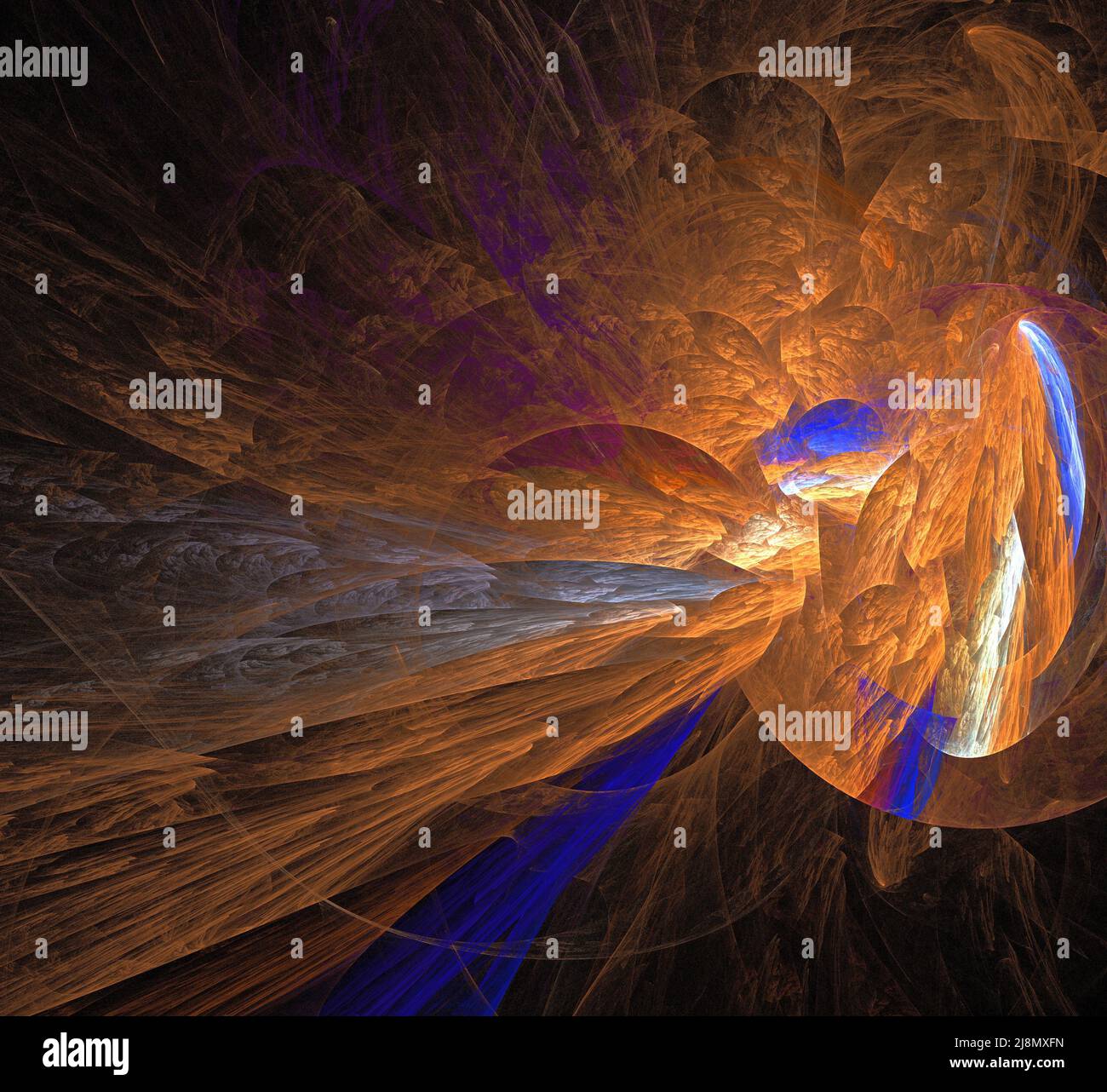 image of one Illustration of digital fractal Stock Photo - Alamy