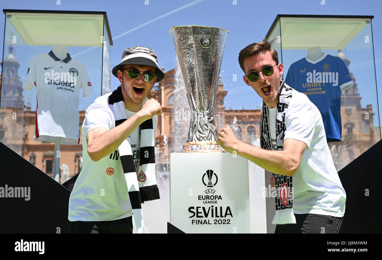 Sevilla, Spain. 17th May, 2022. Eric (r) and Janik from Bad Homburg ...