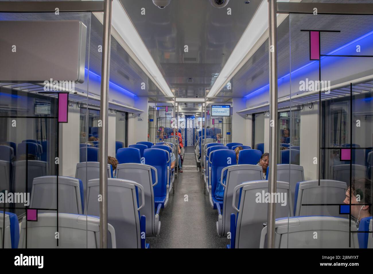Inside A Sprinter Train At Amsterdam The Netherlands 14-5-2022 Stock ...