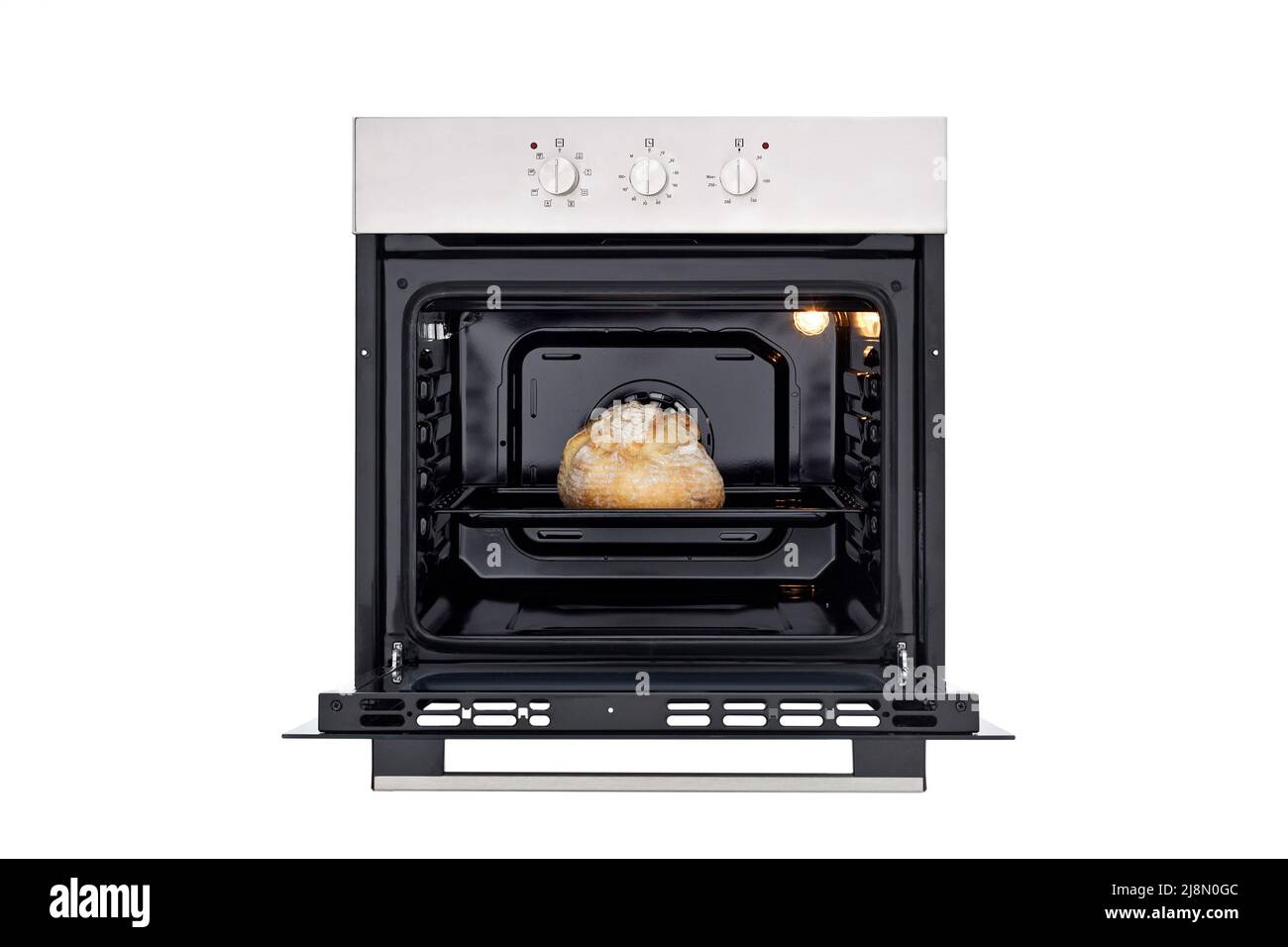 Oven control panel door handle Cut Out Stock Images & Pictures - Alamy